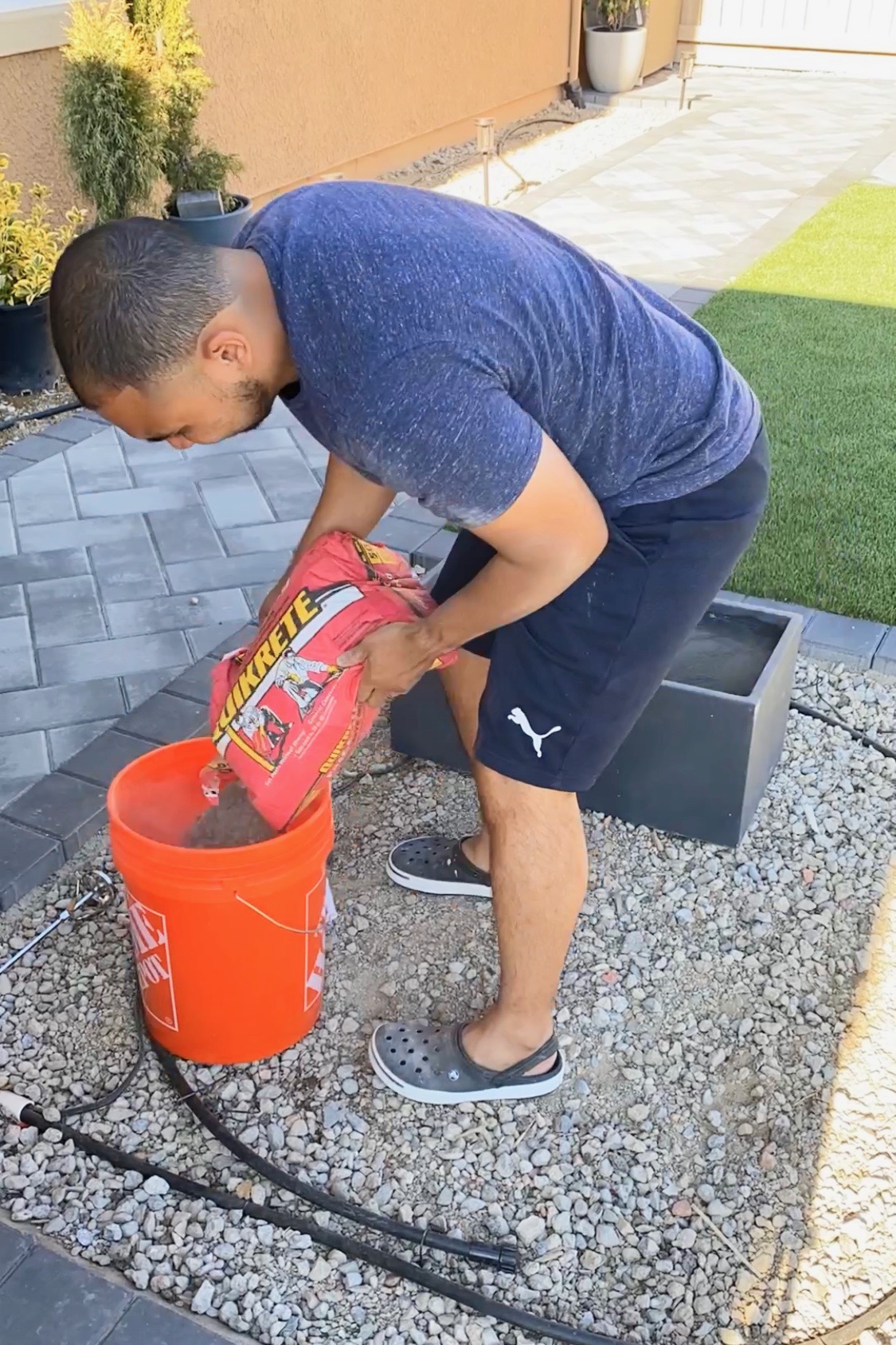 DIY String Light Posts – Home with Emily Jean